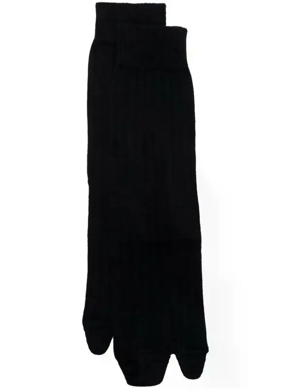 MAISON MARGIELA Tabi Knee-high Socks - Black