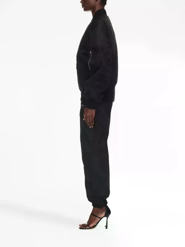 Off-White Zip-fastening Bomber Jacket - Black