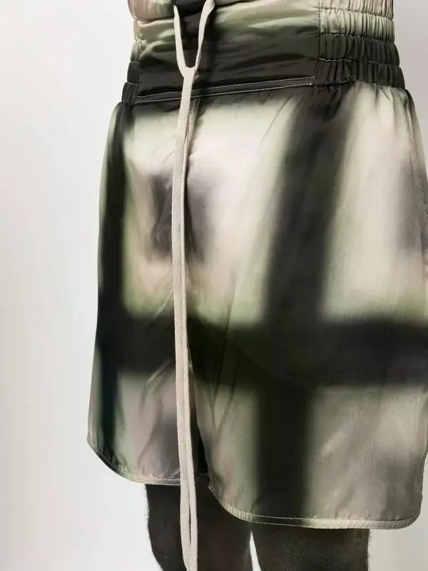 Rick Owens Geometric-print Drawstring Shorts