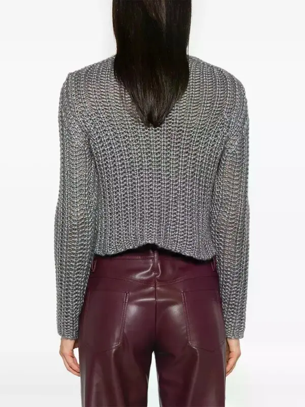 FORTE_FORTE Open-knit Sweater