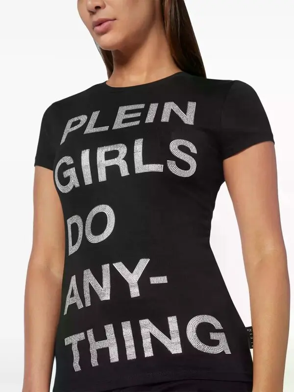 Philipp Plein Slogan-print T-shirt - Black