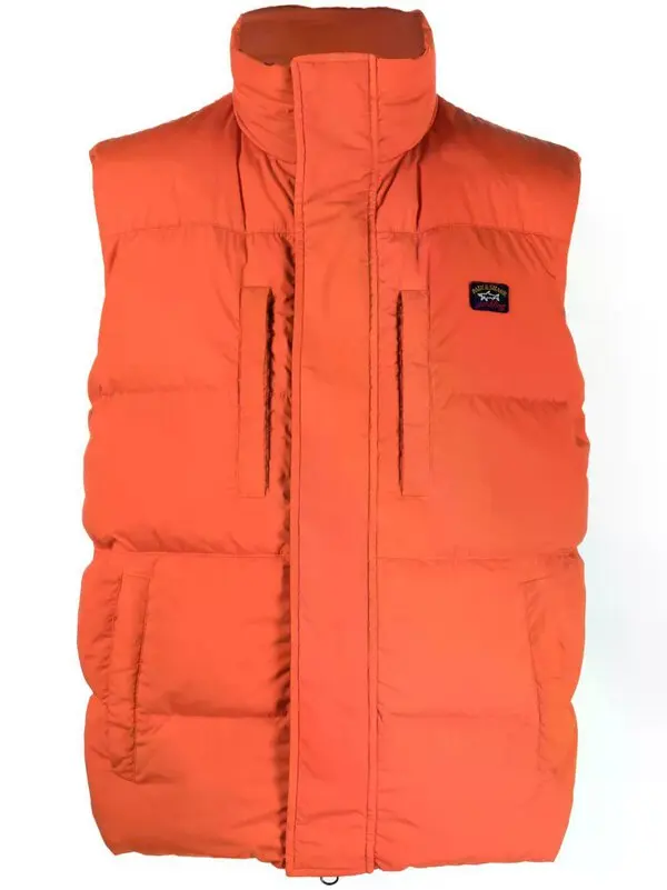 Paul & Shark Padded Gilet With Logo Patch