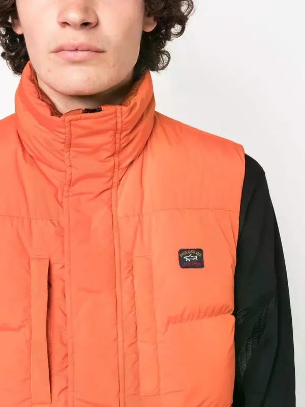 Paul & Shark Padded Gilet With Logo Patch