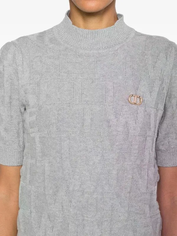 TWINSET Intarsia-logo Jumper