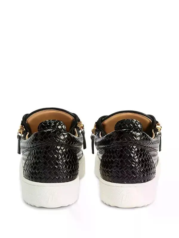 GIUSEPPE ZANOTTI Frankie Double-zip Low-top Sneakers - Black