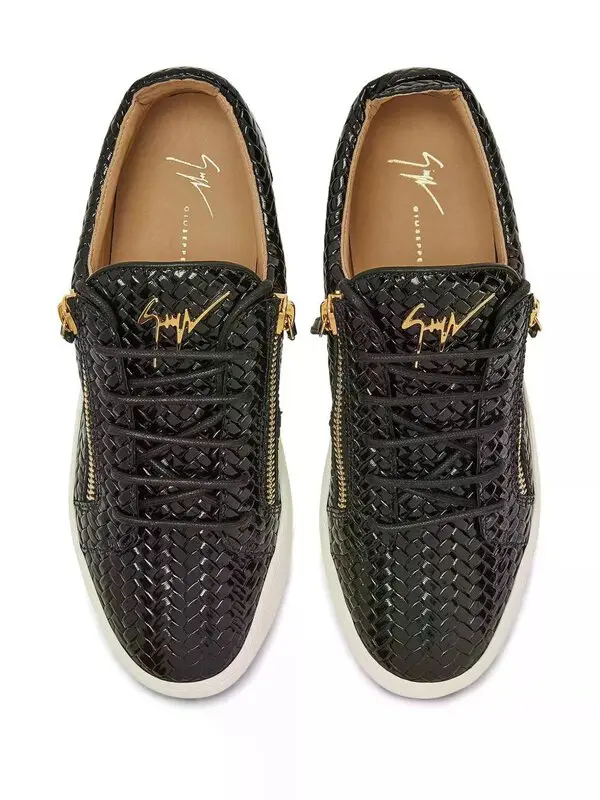 GIUSEPPE ZANOTTI Frankie Double-zip Low-top Sneakers - Black