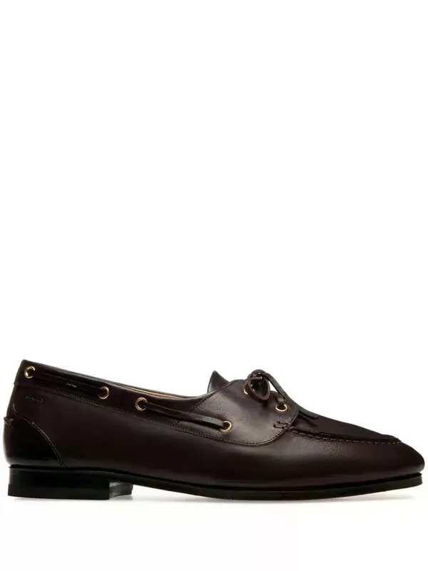 Bally Plume Leather Derby Shoes - Brown