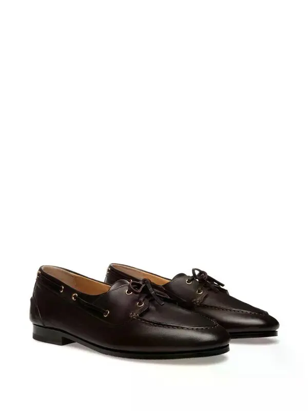 Bally Plume Leather Derby Shoes - Brown