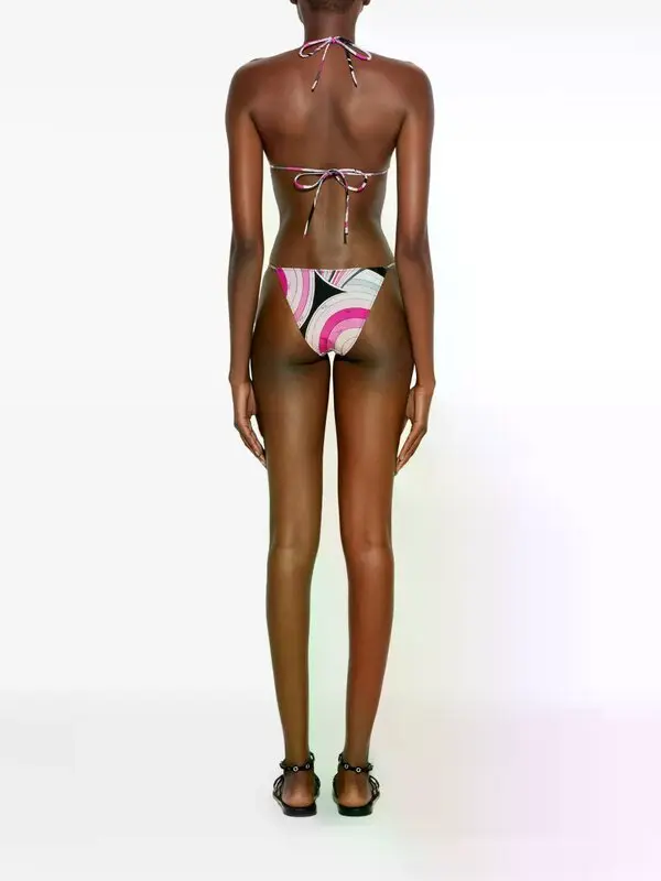 Emilio Pucci Iride-print Bikini Brief - Pink