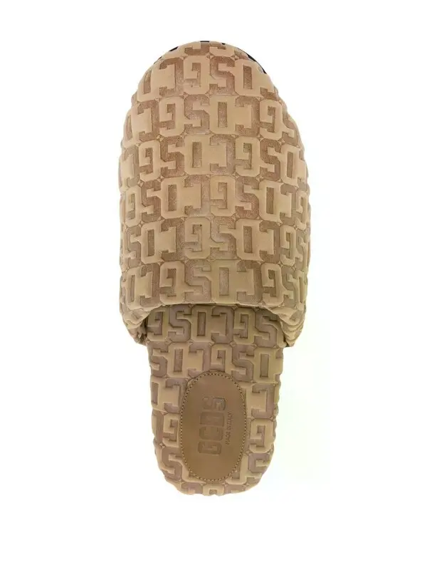Gcds Logo-embossed Monogram Slippers