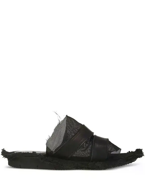 Yohji Yamamoto Frayed Layered Sandals
