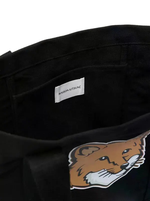 Maison Kitsuné Fox-motif Tote Bag