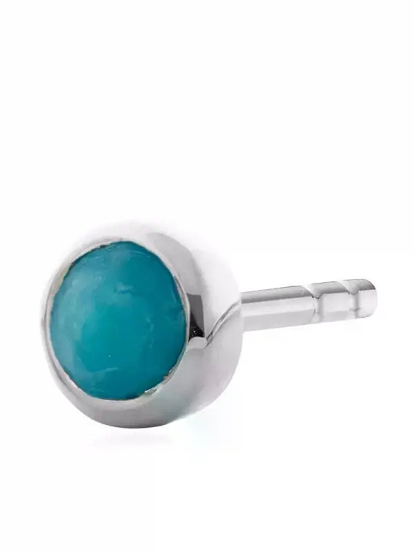 Monica Vinader Mini Gem Stud Earrings - Silver