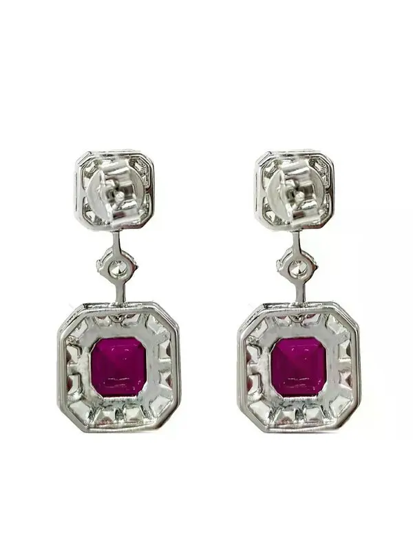 JUWELINA PARIS Carnival Ruby Drop Earrings