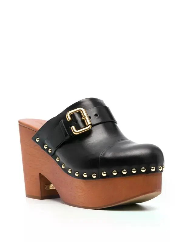 Chloé Jeannette 60mm Mules - Black