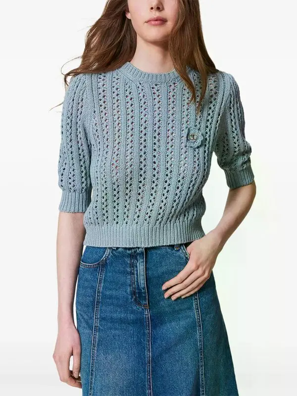 TWINSET Crochet-knit Jumper