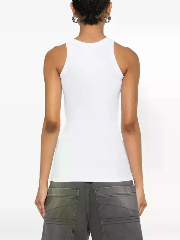 Sportmax Ribbed Sleeveless Crewneck Tank Top With Chest Pocket