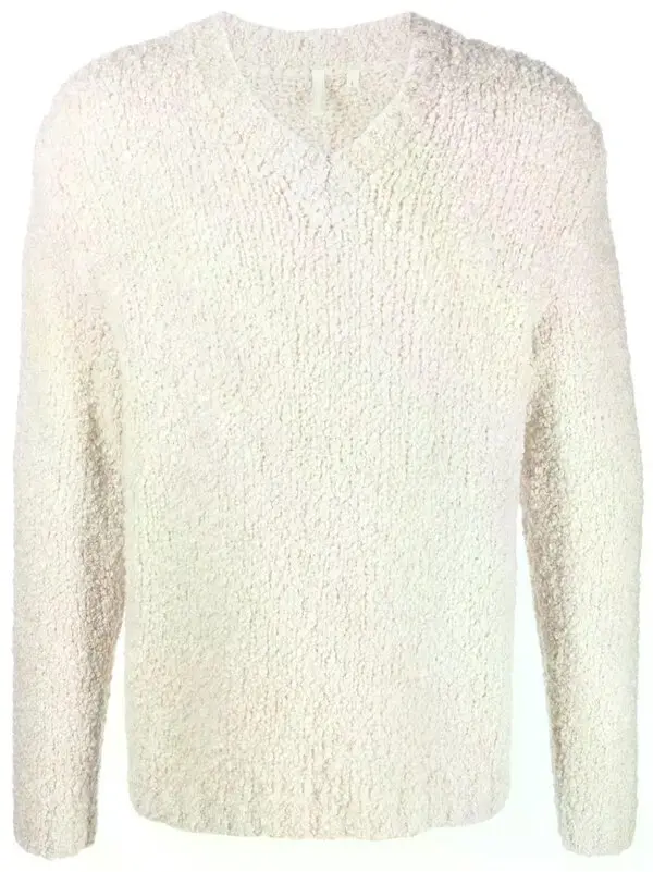 SUNFLOWER Brushed-effect V-neck Jumper