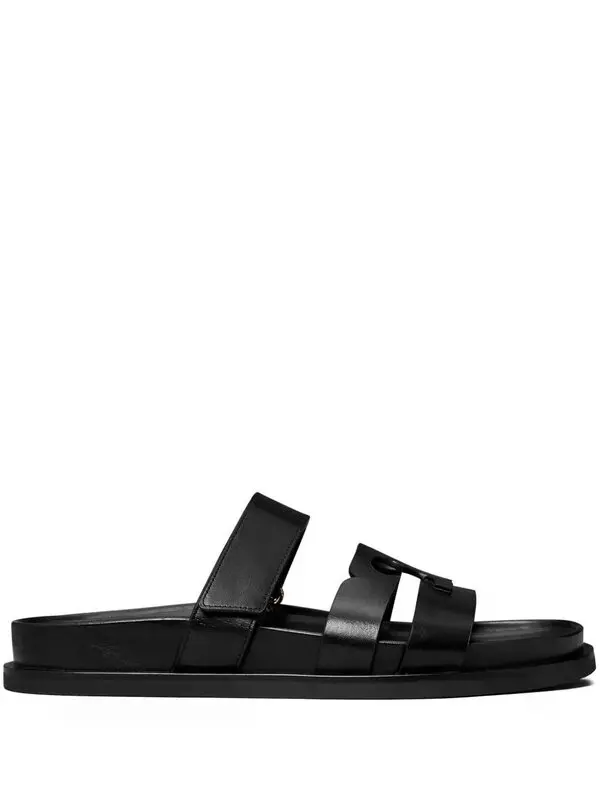 Tory Burch Ines Sport Slides With Split Double T Detailing