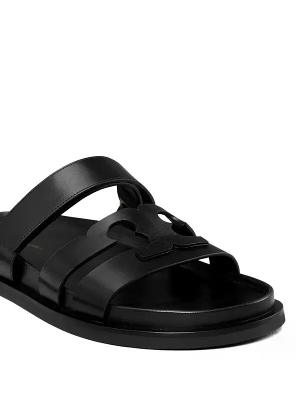 Tory Burch Ines Sport Slides With Split Double T Detailing