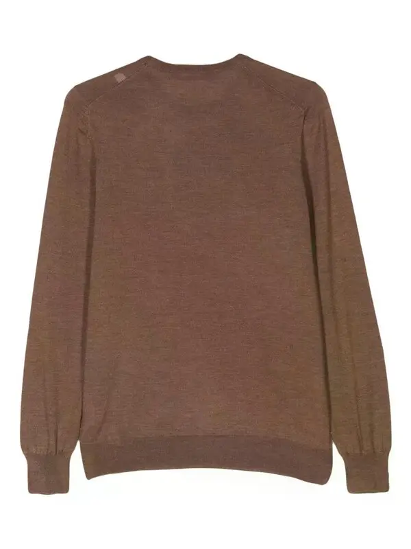 FILERIA Fine-knit Brushed Jumper - Brown