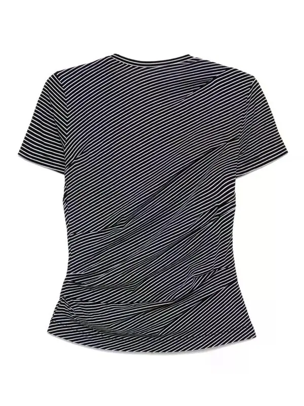 JNBY Striped Pleated T-shirt