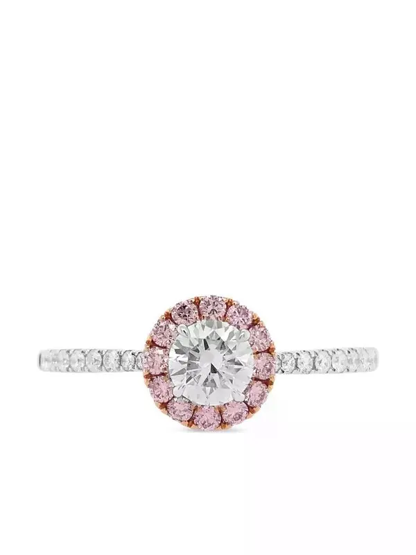 HYT JEWELRY 18k White Gold Diamond Ring - Silver