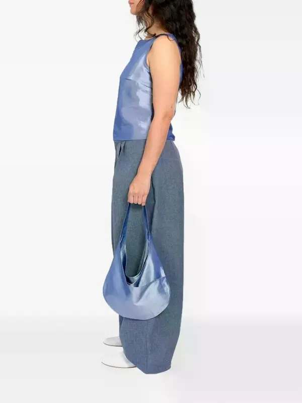 COA NYC Satin Shoulder Bag - Blue
