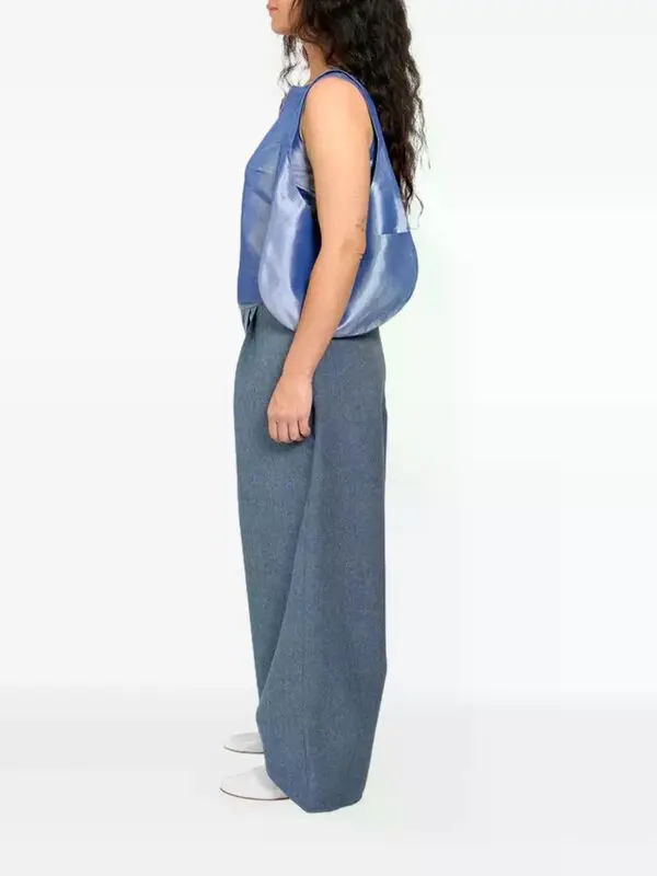 COA NYC Satin Shoulder Bag - Blue