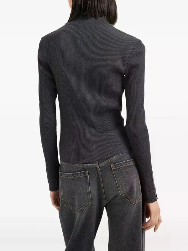 Brunello Cucinelli Roll-neck Ribbed Jersey Top
