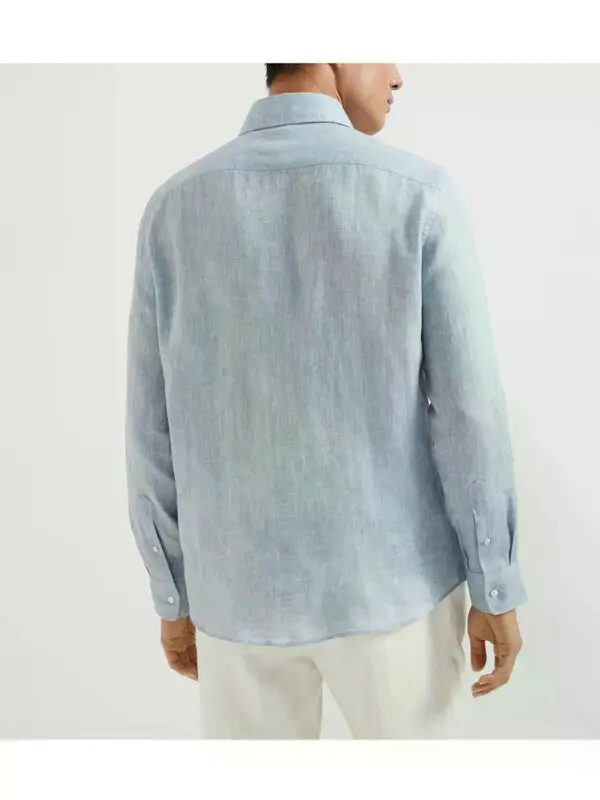 Brunello Cucinelli Linen Shirt - Blue