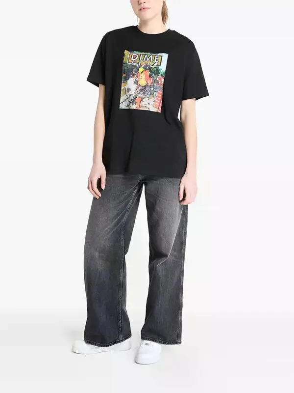 DIME Pothole Graphic T-shirt - Black