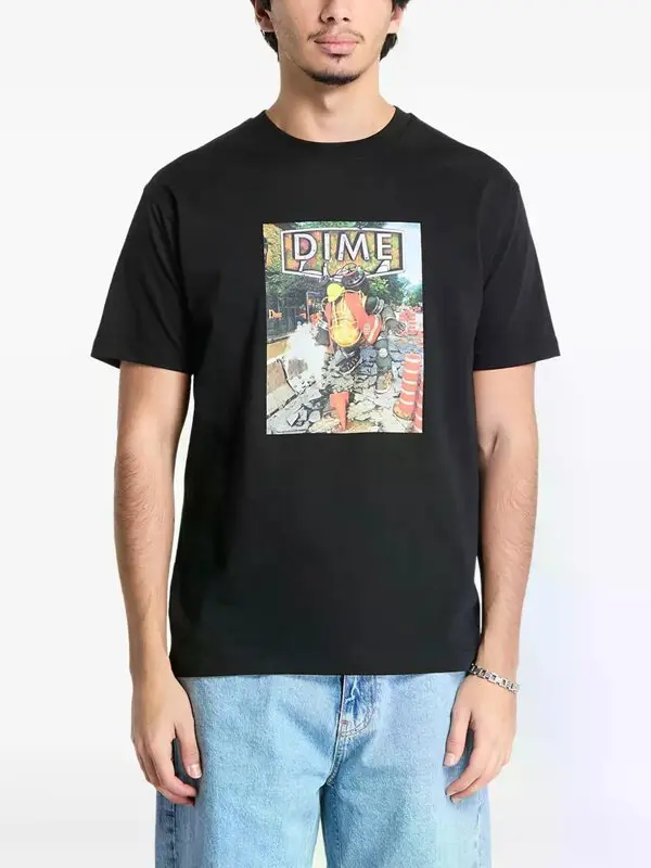 DIME Pothole Graphic T-shirt - Black