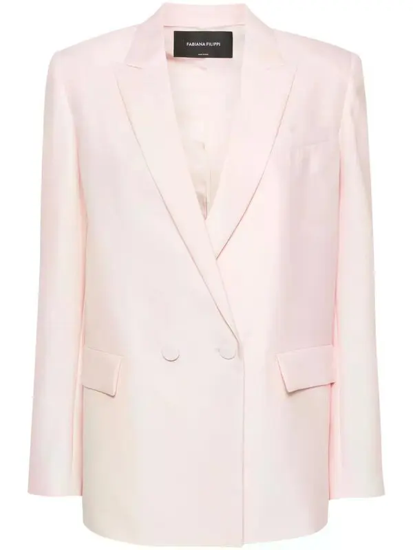 Fabiana Filippi Double-breasted Blazer - Pink
