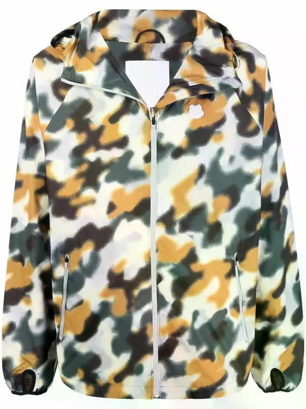 Kenzo Blurred Camouflage Lightweight Jacket - Black
