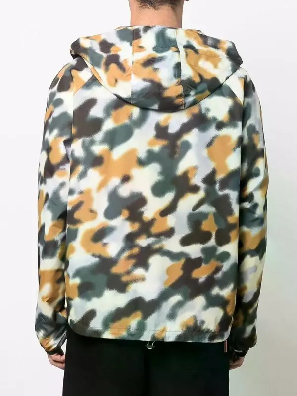 Kenzo Blurred Camouflage Lightweight Zip-up Jacket