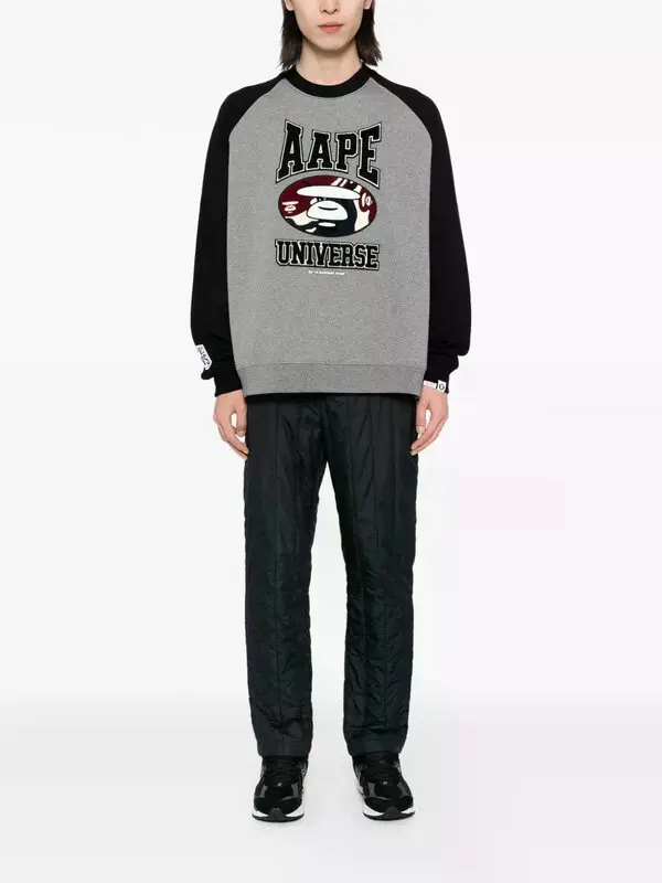 AAPE BY *A BATHING APE Logo Patched Sweatshirt