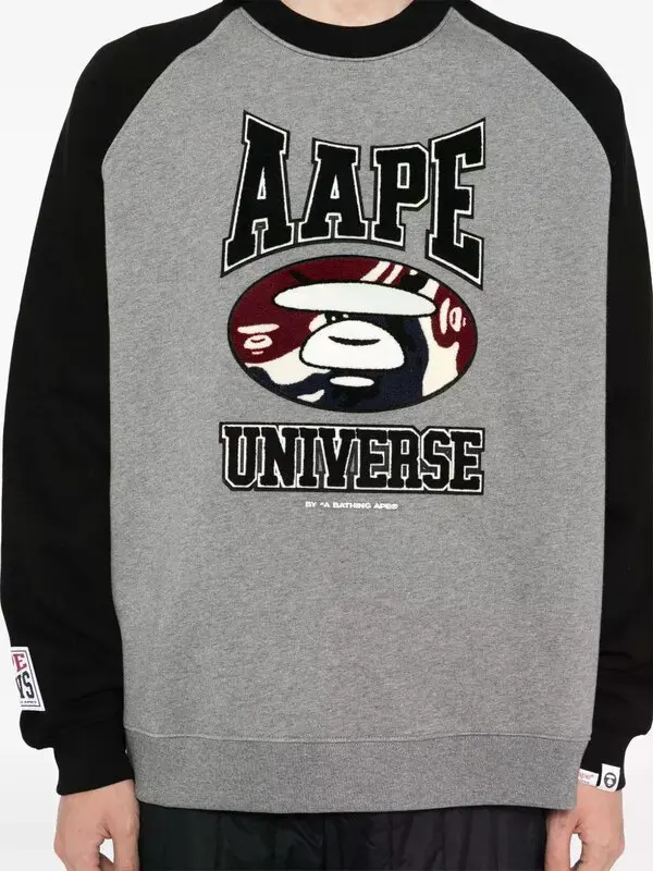AAPE BY *A BATHING APE Logo Patched Sweatshirt