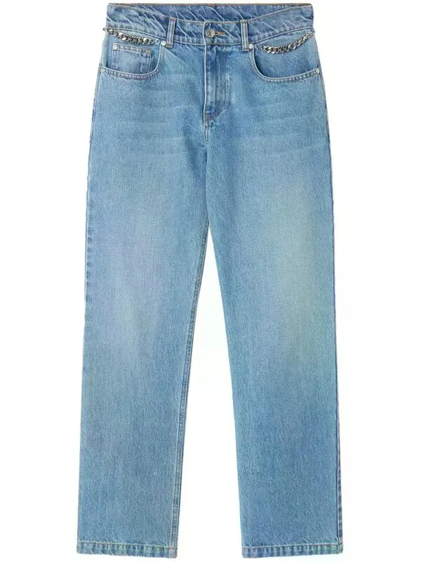 Stella McCartney Falabella Chain Straight Leg Jeans