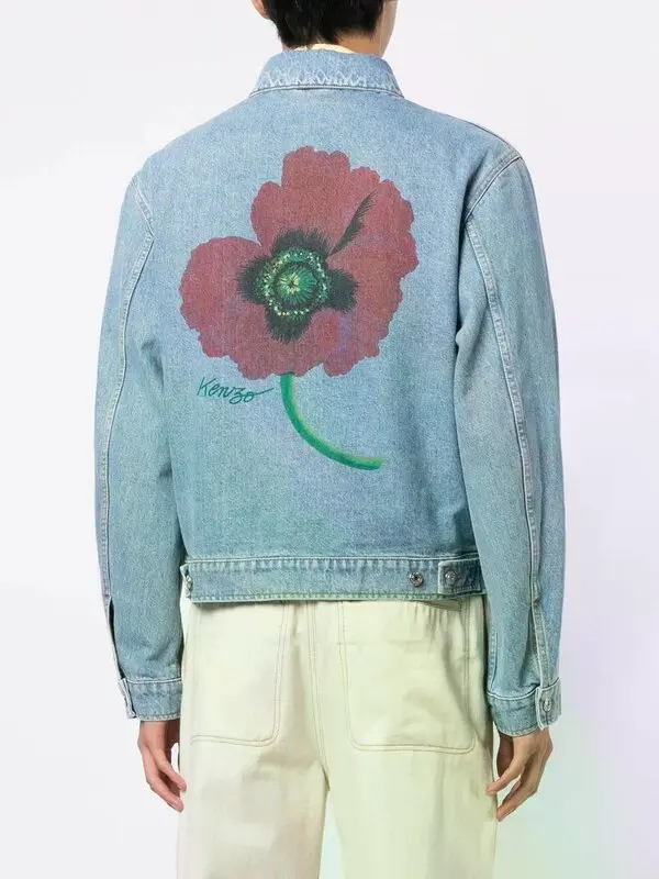 Kenzo Floral-print Trucker Jacket