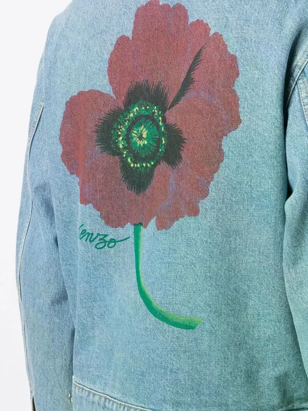 Kenzo Floral-print Trucker Jacket