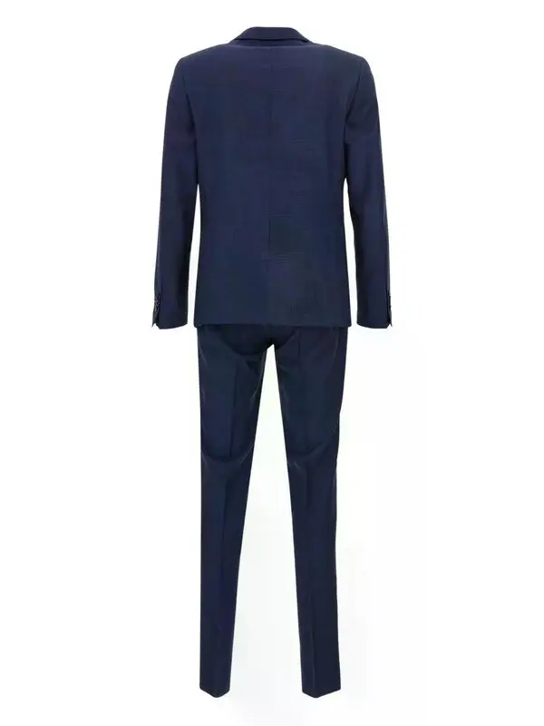 MANUEL RITZ Wool Single-breasted Suit - Blue
