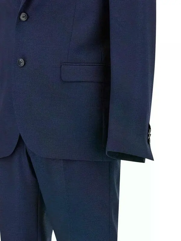 MANUEL RITZ Wool Single-breasted Suit - Blue