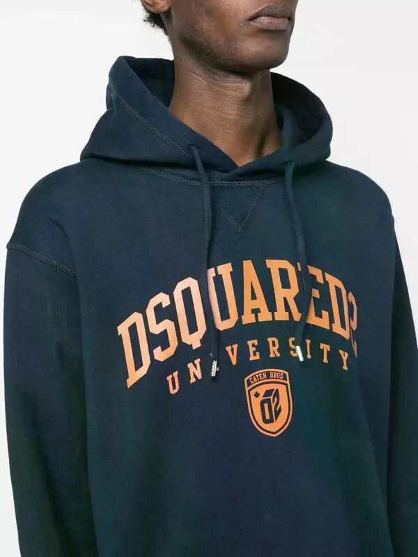 Dsquared2 University-print Drawstring Hoodie