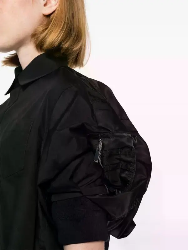 Sacai Poplin Mini Shirt Dress