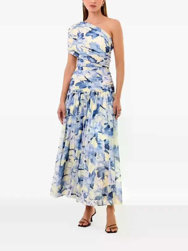 NICHOLAS Gaia Midi Dress - Blue
