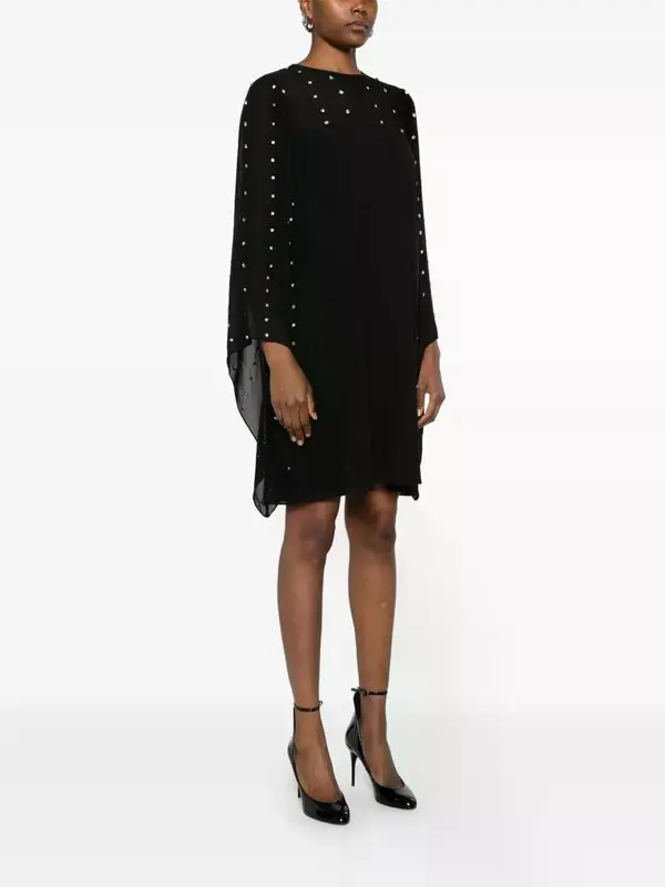 NISSA Crystal-embellished Mini Dress
