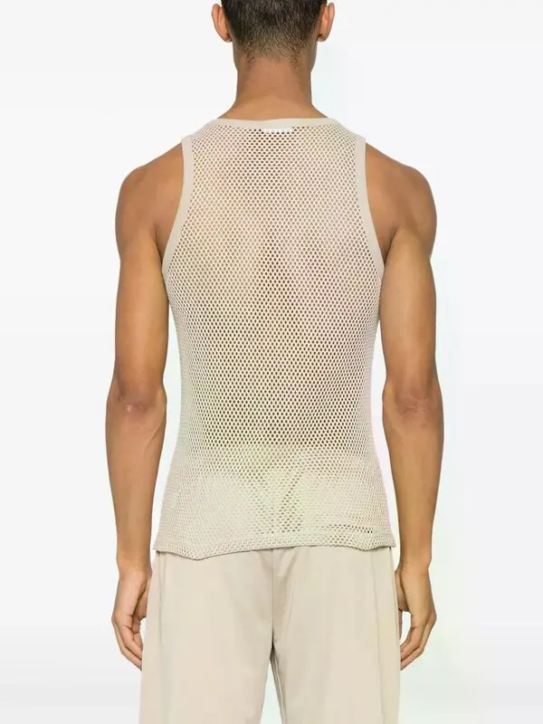 COURREGES Logo-patch Mesh Top