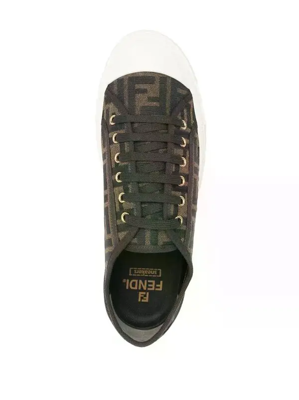Fendi Jacquard-logo Low-top Sneakers