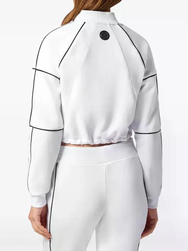 PLEIN SPORT Logo-print Cropped Sweatshirt